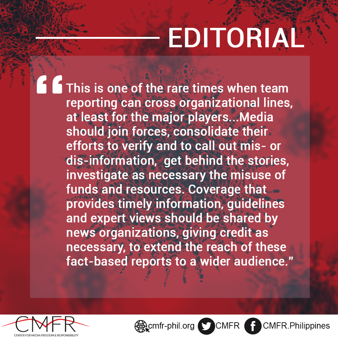 Call for media solidarity on COVID | CMFR