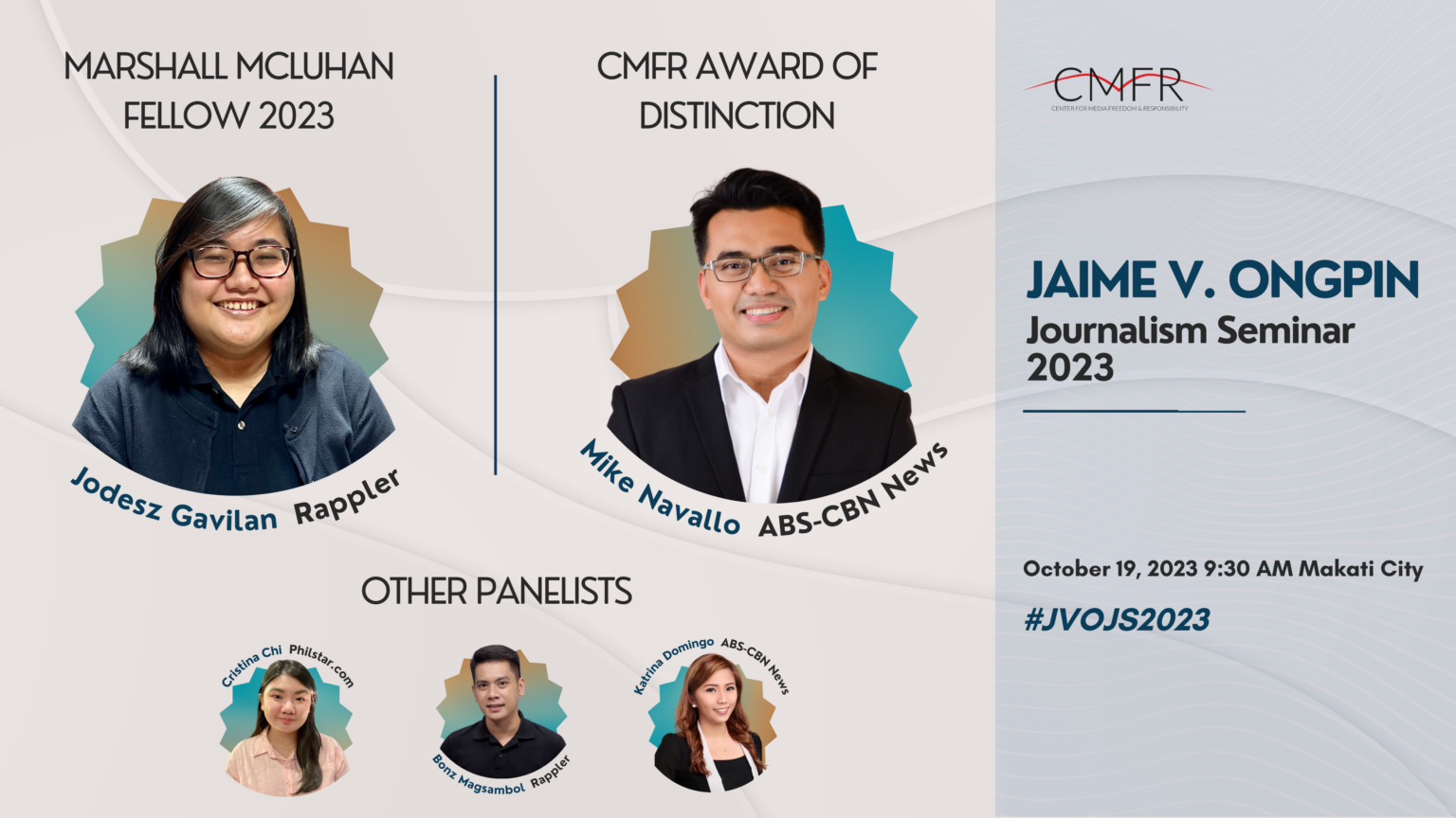 ABS-CBN’s Mike Navallo Honored with JVO Award of Distinction; Jodesz Gavilan of Rappler is ...